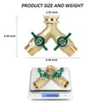 "STYDDI Full Flow Brass Garden Hose Splitter with Big Ball Valve and ...