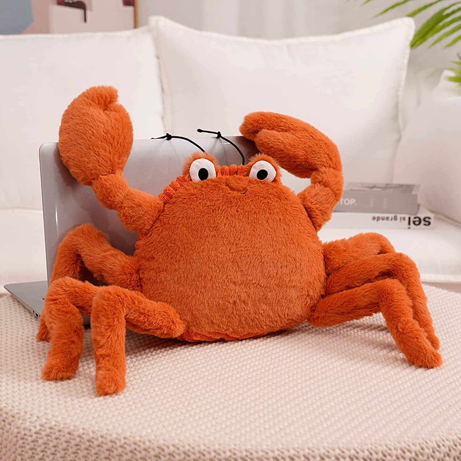 Click here for Nielieping 17.7 Crab Plush Pillow Animals Doll Toy... prices
