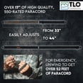 TLO Outdoors Adjustable Paracord Utility Strap with Swivel Hooks ...