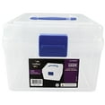toolusa, Plastic Storage Box, 8.25 Inches Wide, Blue Plastic Handle ...