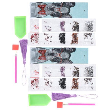 DIY For Students Round Dog Pattern 5D Painting Bookmarks, Bookmarks ...