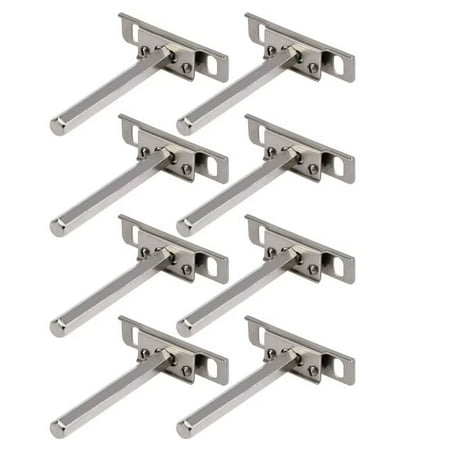 TILIYHELLO Metal Brackets for Floating Shelf 8Pcs Discreet Wall Bracket ...