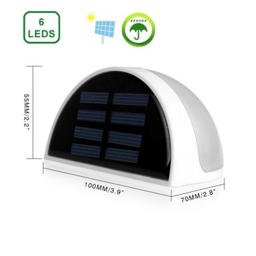 Designers Edge L954 6.625" Solar Powered Motion Activated LED Wall ...