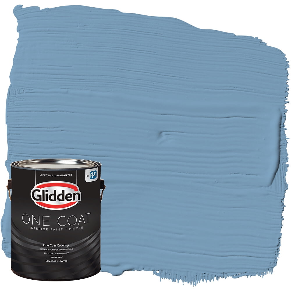Glidden One Coat Interior Paint and Primer, Walden Pond / Blue, Gallon ...