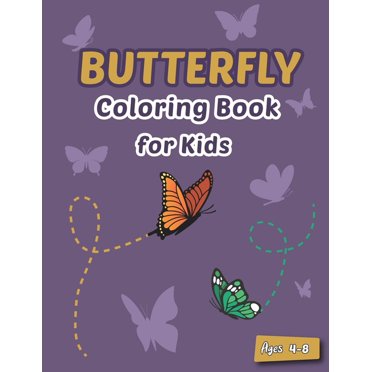 Adult Coloring Book: Beautiful Butterflies & Flowers: Butterfly ...