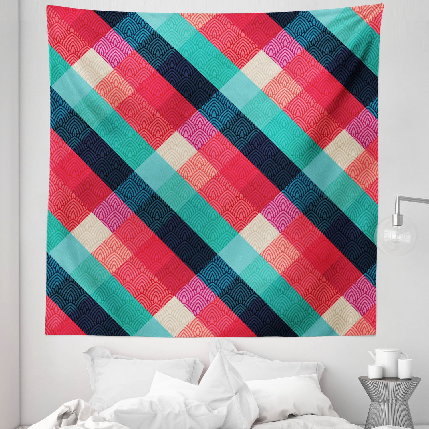 Irish Tapestry, Vivid Colored Digital Mage Celtic Forms Geometric ...