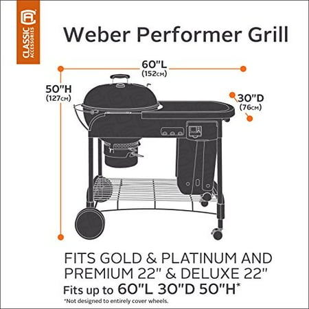 Classic Accessories Veranda Weber Performer Outdoor Patio Grill Cover ...