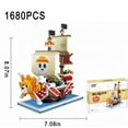 One Piece Building Blocks Set,Anime Battleship Mini Micro Model ...