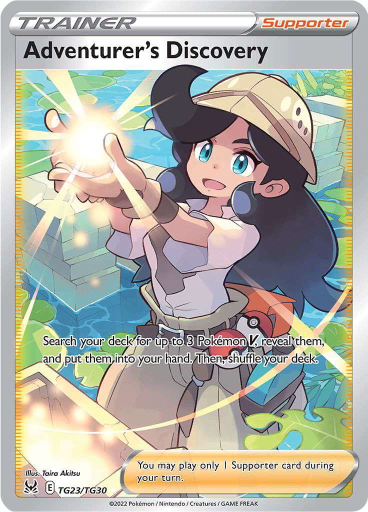 Pokemon Lost Origin Ultra Rare Adventurer's Discovery TG23 (Full Art ...