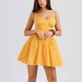 2026 New European and American Style Women's Yellow Floral Lace Corset ...