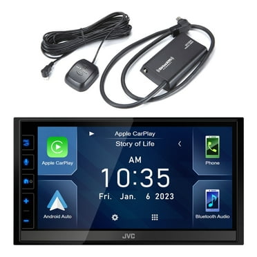 JVC In-Dash Double DIN USB/AUX Bluetooth AM/FM Stereo Digital Media ...