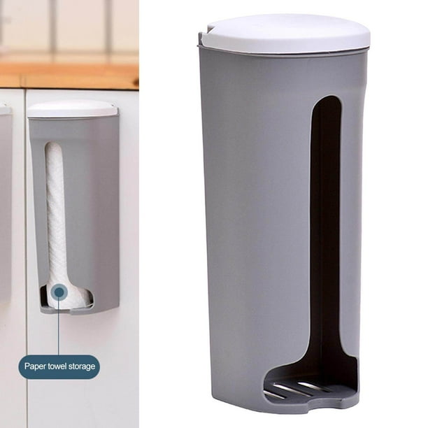 destyer Wall Mount Grocery Bag Holder Shoe Cover Storage Rack for ...