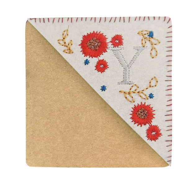 26 Letras Marcador De Esquina Elegante Y Personalizado, Bordado A Mano ...