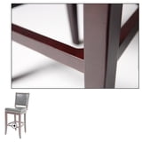 Sacramento Swivel Seat Counter Stool with Espresso Finished Wood Frame ...