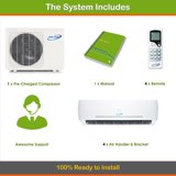 Air-Con Premium Mini Split AC Heat Pump, Ductless 4 Zone Conditioner ...