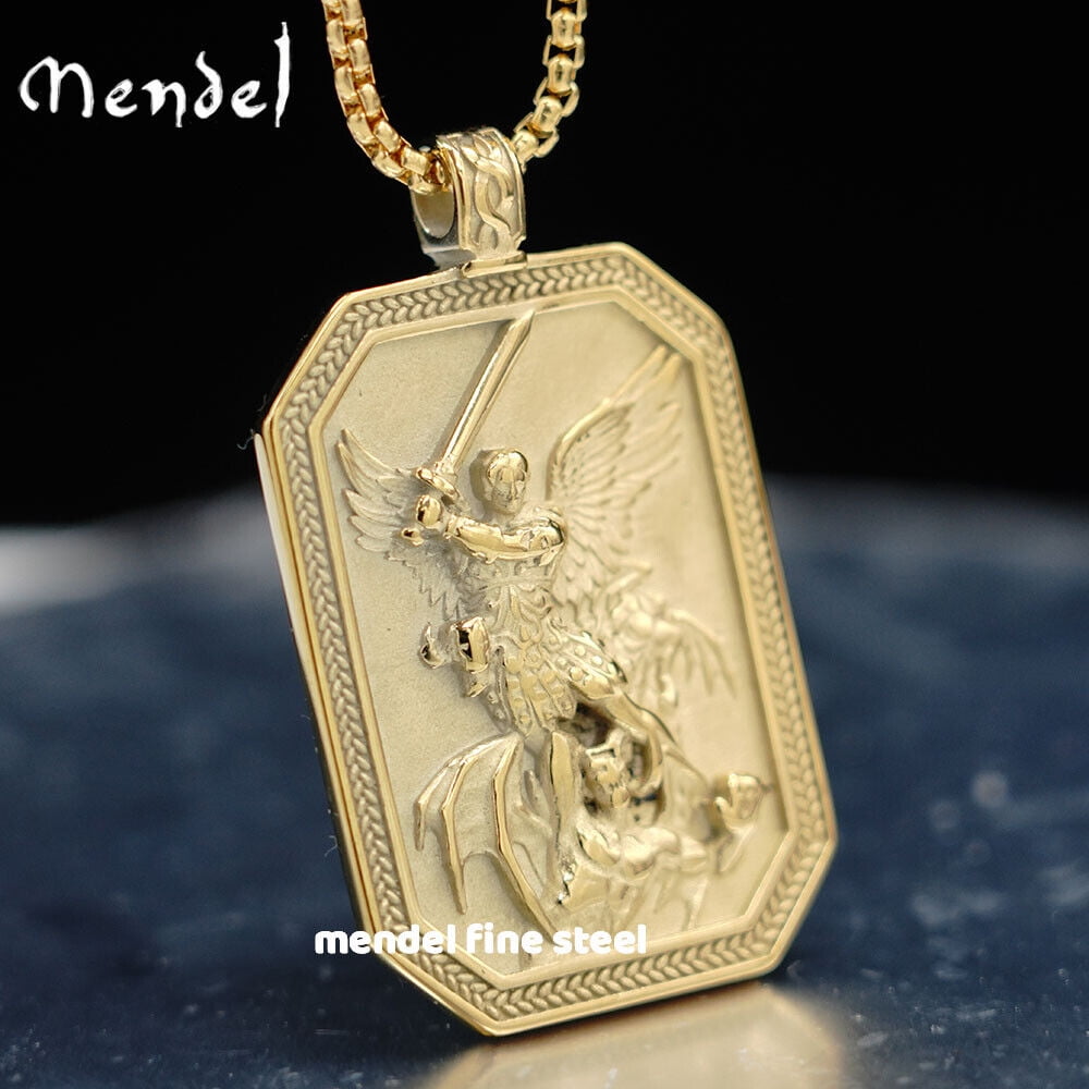 St Michael Necklace For Men – St Michael Medals – PUNMCW
