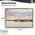 Stupell Industries Magical Mooring Landscape Gold Framed Floater Canvas ...