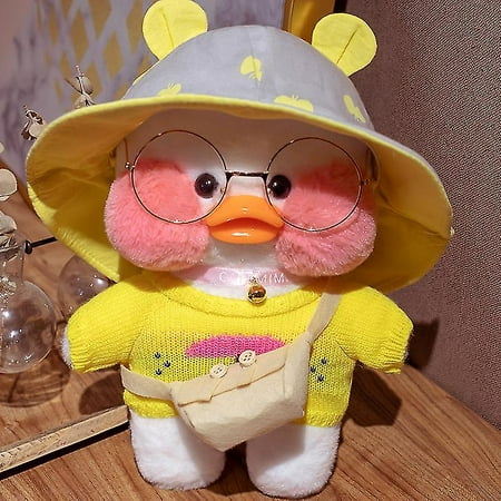 30cm Wearing Hyaluronic Acid Little Yellow Duck Doll Lalafanfan Duck ...