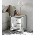 Night Table - Mirrored & Faux Diamonds Ningbo - Walmart.com