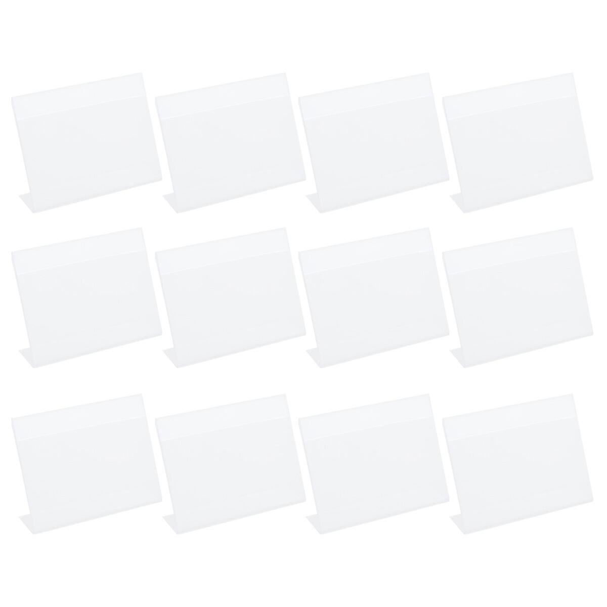 12 Pcs Plastic Tags Clear Price Tag Supermarket Price Tag Retail Price ...