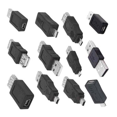 Cablevantage 10pcs OTG 5 Pin F/M Mini Changer Adapter Converter, USB ...