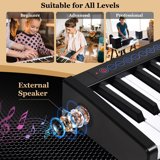 Infans 88 Key Digital Piano Portable MIDI Semi-Weighted Keyboard Key ...