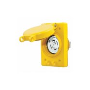 Hubbell HBL303SSO Watertight Stainless Steel 30A 125V Shore Power ...