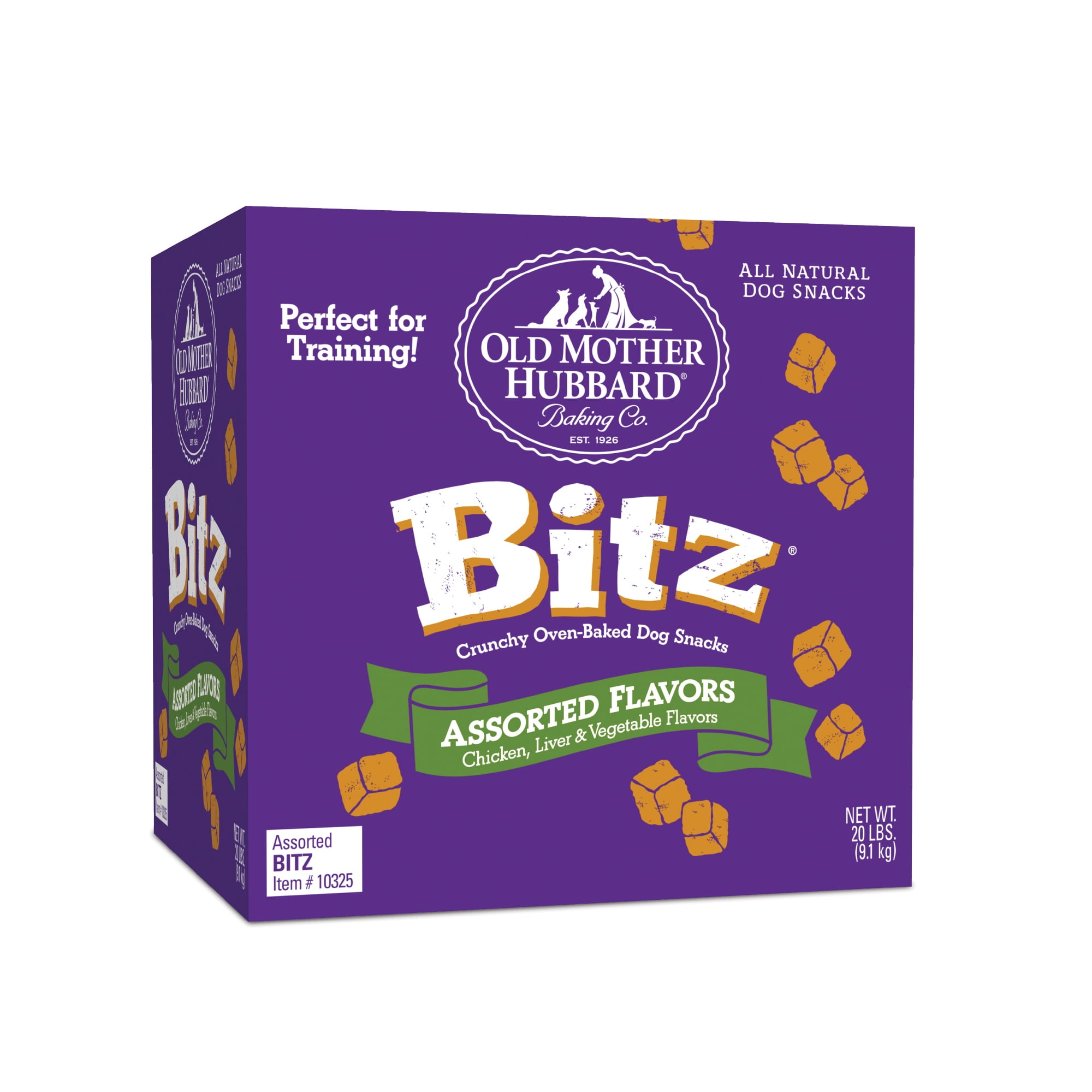 Old Mother Hubbard Bitz Natural Crunchy Dog Training Treats, Chicken ...