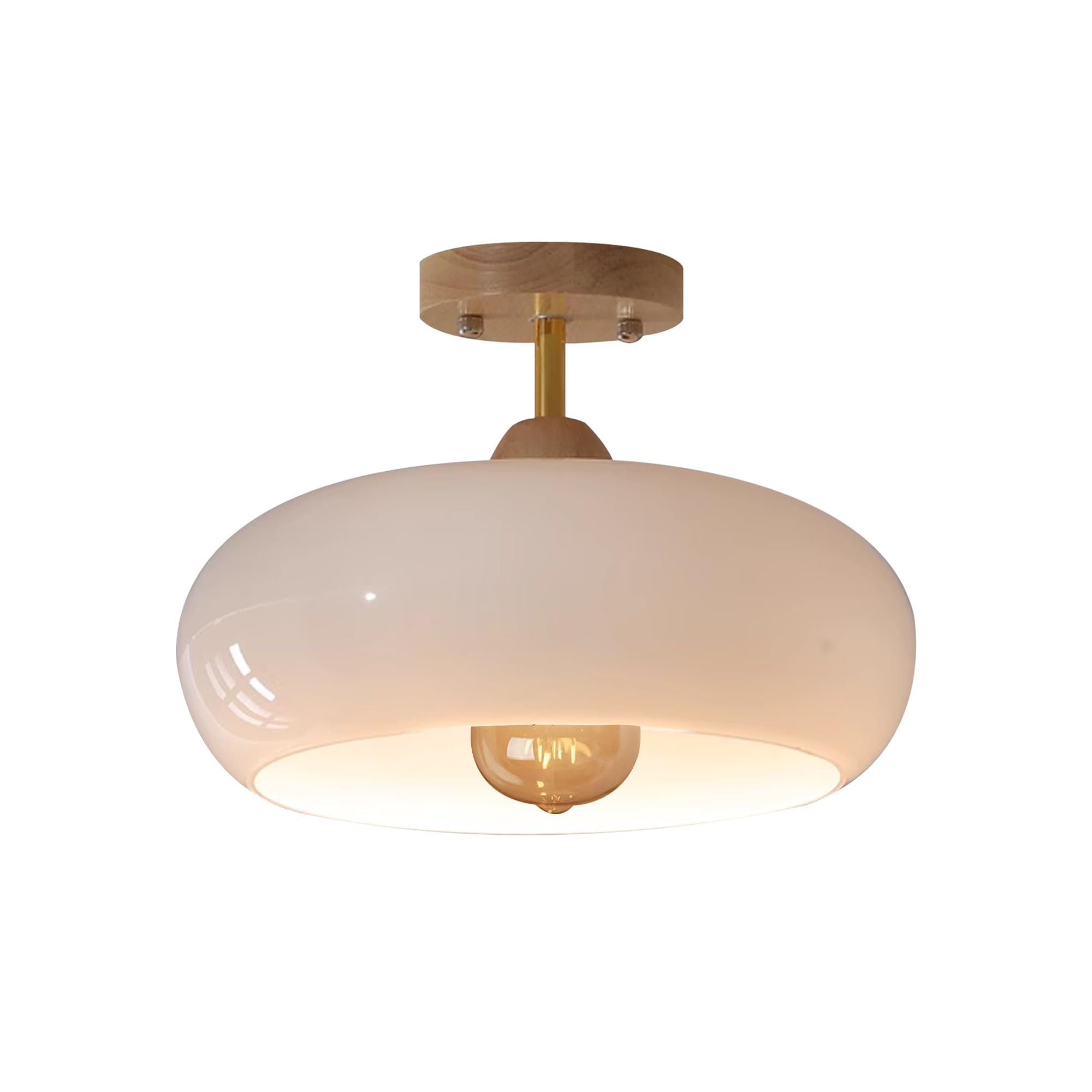 Click here for Fsliving Rv Hardwired White Smooth Glass Wall Ligh... prices