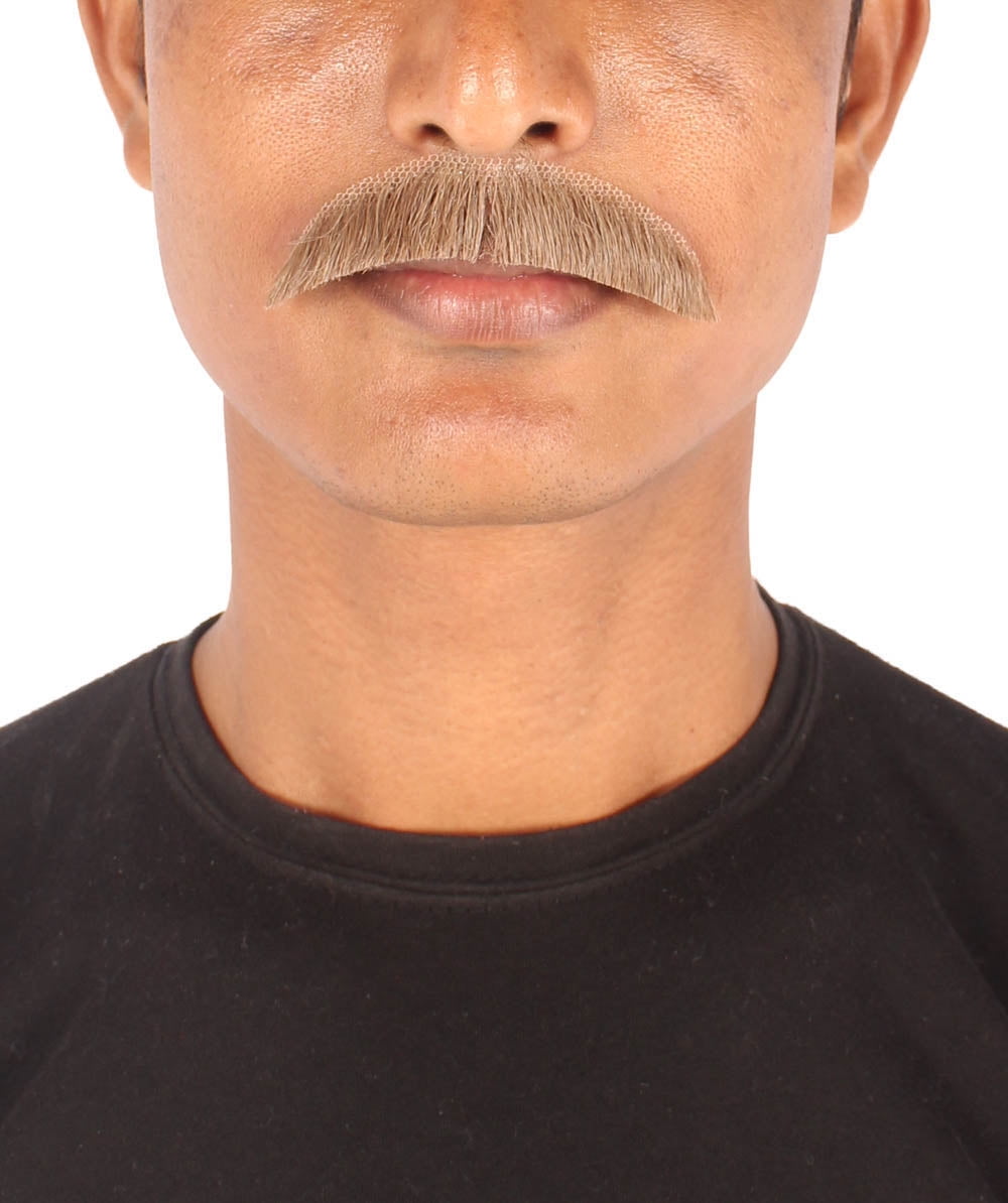 HPO Men's Human Hair Mustache | Facial Hairstyles Multiple Colors ...