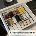 Spice Drawer Organizer 4 Tier Stepped Design Seasoning Rack 4 Pack ...