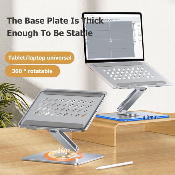 Laptop Stand Riser Height Adjustable Aluminum Foldable Tablet Stand ...