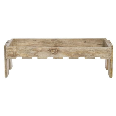 HUBERT Display Riser Square Mango Wood Table Riser - 8 2/3"L x 8 2/3"W ...