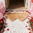 Creative Heart-shaped Plush Carpet, Fashionable European- Floor Mat ...