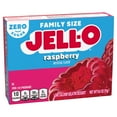 Jell-O Raspberry Artificially Flavored Zero Sugar Gelatin Dessert Mix ...