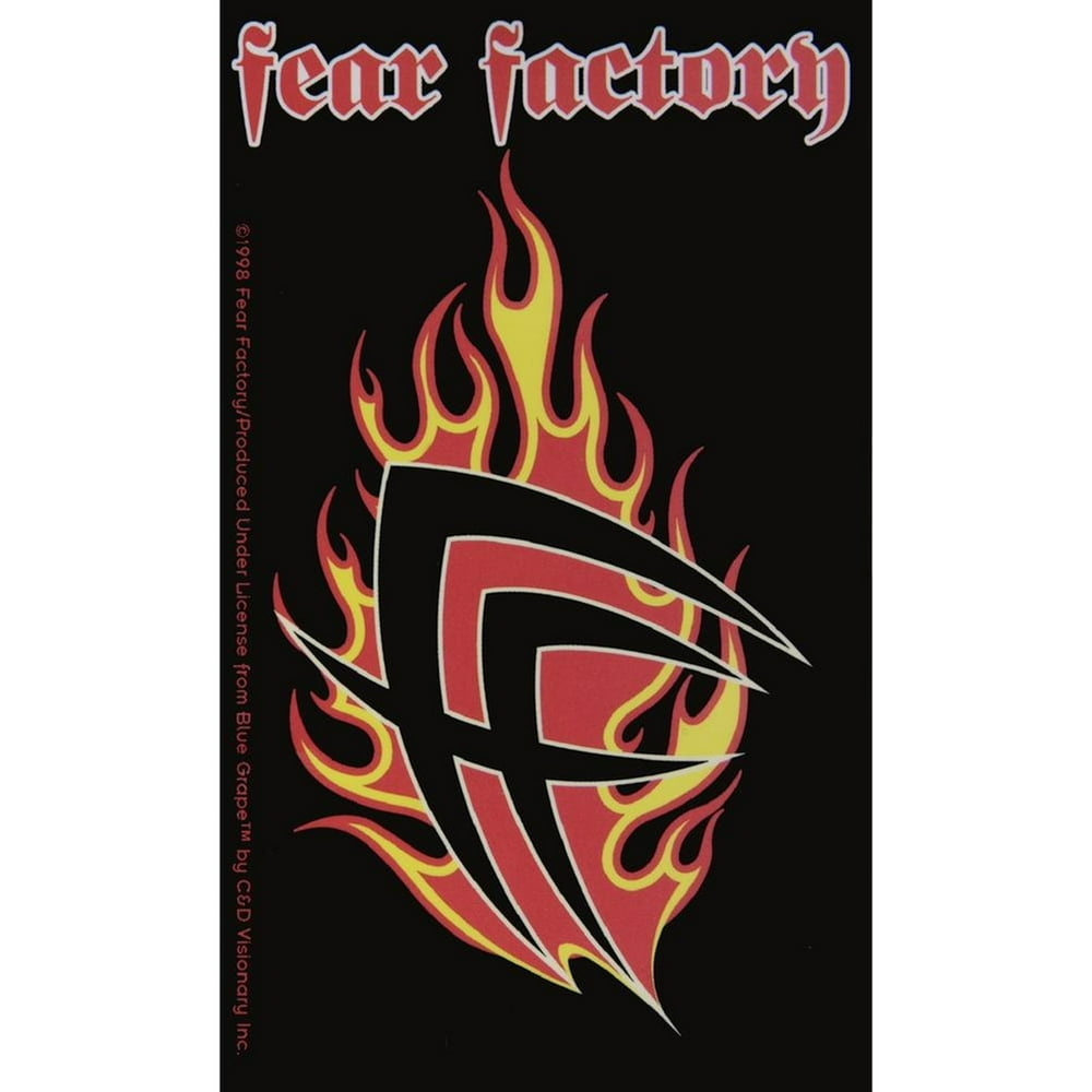 Fear Factory - Flaming Logo Decal - Walmart.com - Walmart.com