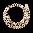 11MM Fully Baguette Link Iced Out Necklace Chain for Men & Women, CZ ...