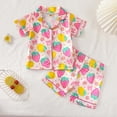 ASEIDFNSA Girls Two Piece Pajamas with Cute Pattern Top and Relaxed ...