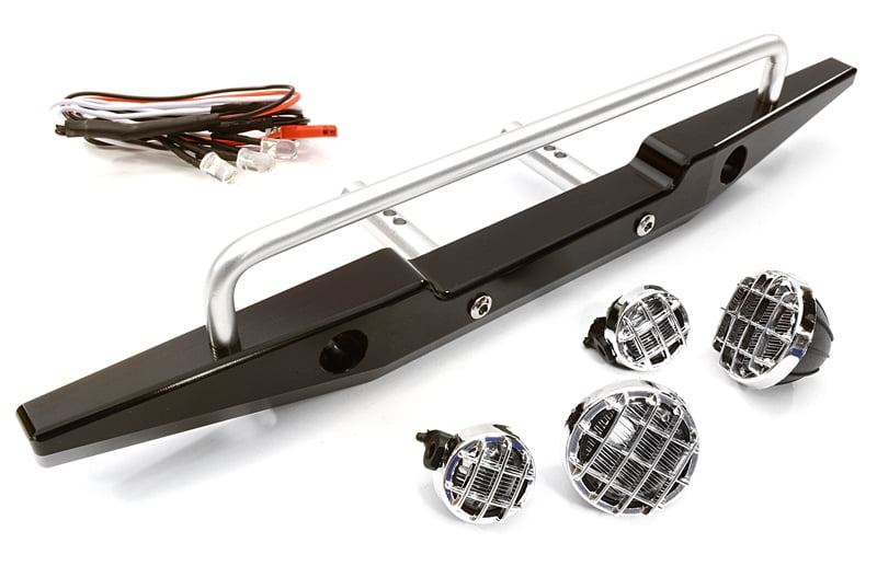 Integy C26764BLACK Realistic 1/10 Rear Bumper & Roof Top LED Lights ...