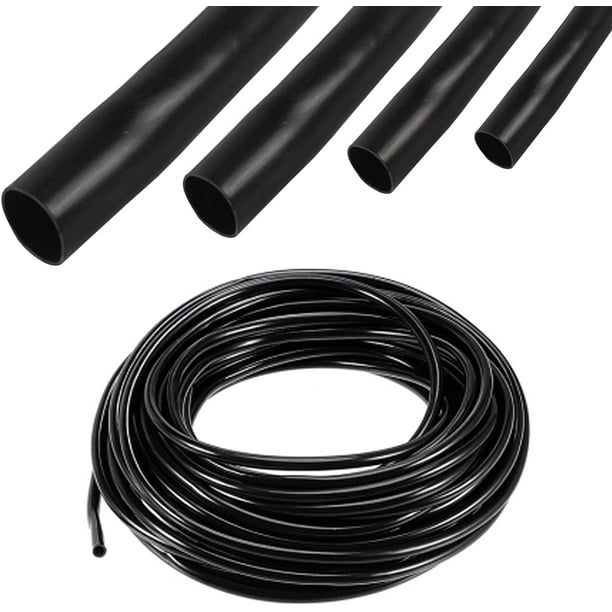 Black PVC Sleeve Insulation Electrical Wire Harness Tubing Management ...