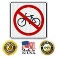 No Bikes Sign, No Bike Symbol Sign, - Walmart.com
