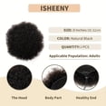2-Pack 8-Inch Pompadour Bun for Women - Short Curly Synthetic Hair Wigs ...