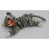 Prance the Cat Stuffed Animal, Beanie Baby Collectible Plush, Gray ...