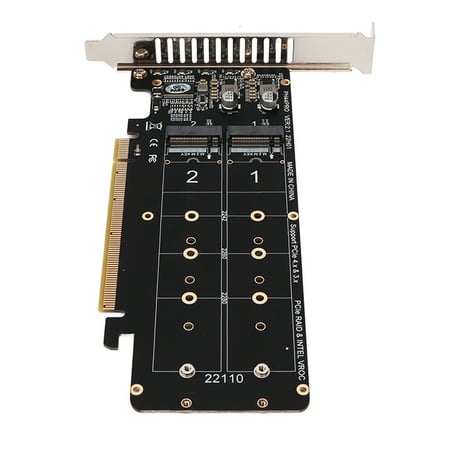 Array Expansion Card, 4x32Gbps PCIE X16 To M.2 M KEY Expansion Card ...