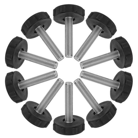 M10 x 50 x 40mm Leveling Feet Adjustable Leveler for Table Machine Leg ...