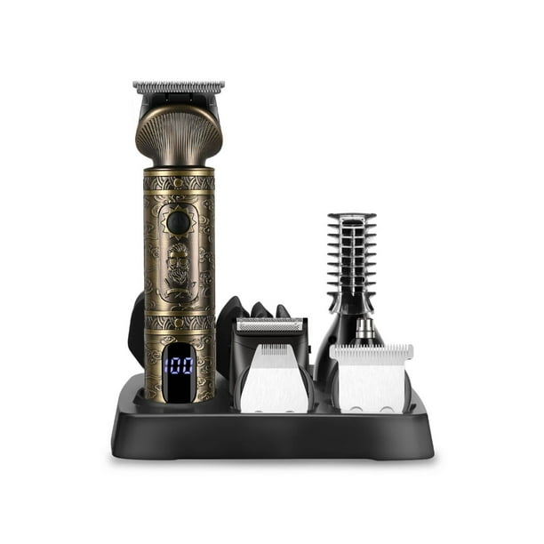 Beard Trimmer Kit Professional Hair Clipper Trimmer Zero Gapped T-Blade ...