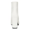 MADDEN GIRL Women's White Cody Pointed Toe Boot Bootie 9.5 M, Dress Zip ...