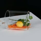 RUNROTOO 1Pack Glass Salad Bowl for Food Storage and Ingredient Display ...