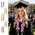 SLYNSHome Handmade Floral Graduation Lei, Yellow Silk Flower Graduation ...