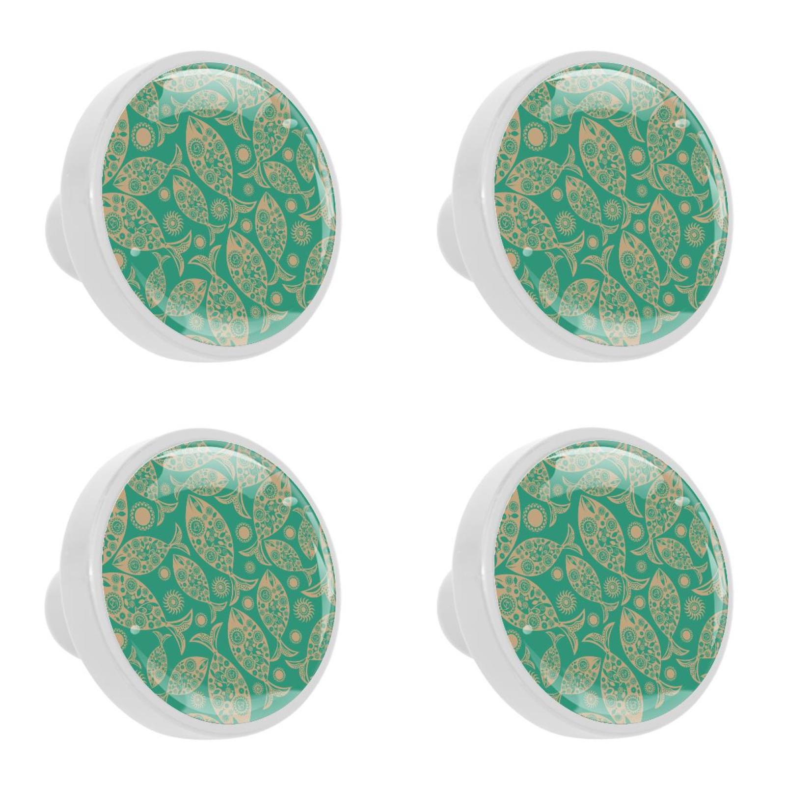 4 Pcs Abstract Texture Knobs for Kitchen Cabinet Cupboard Dresser ...